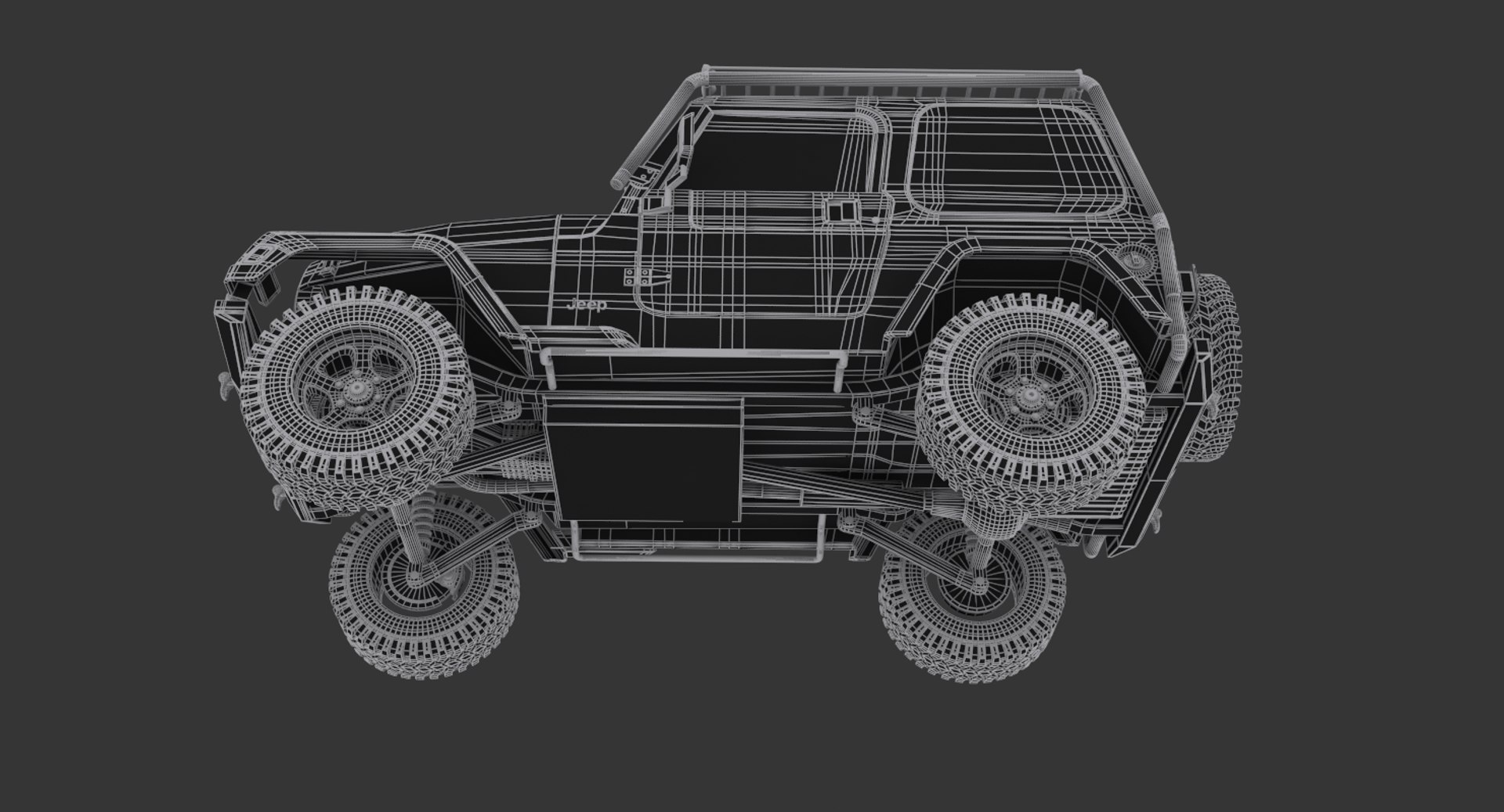 Jeep Wrangler Tj Offroad 3D Model - TurboSquid 1333302