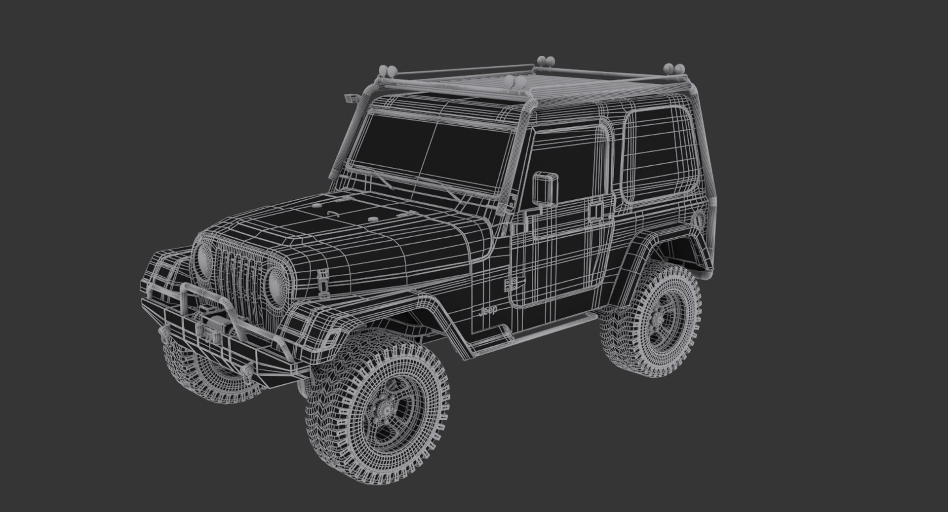 Jeep Wrangler Tj Offroad 3D Model - TurboSquid 1333302