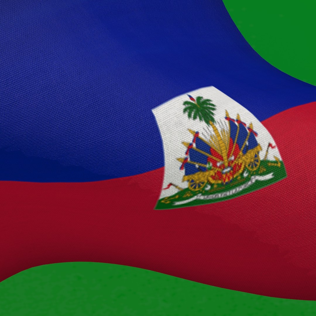 3d Model Flag Haiti - Loop