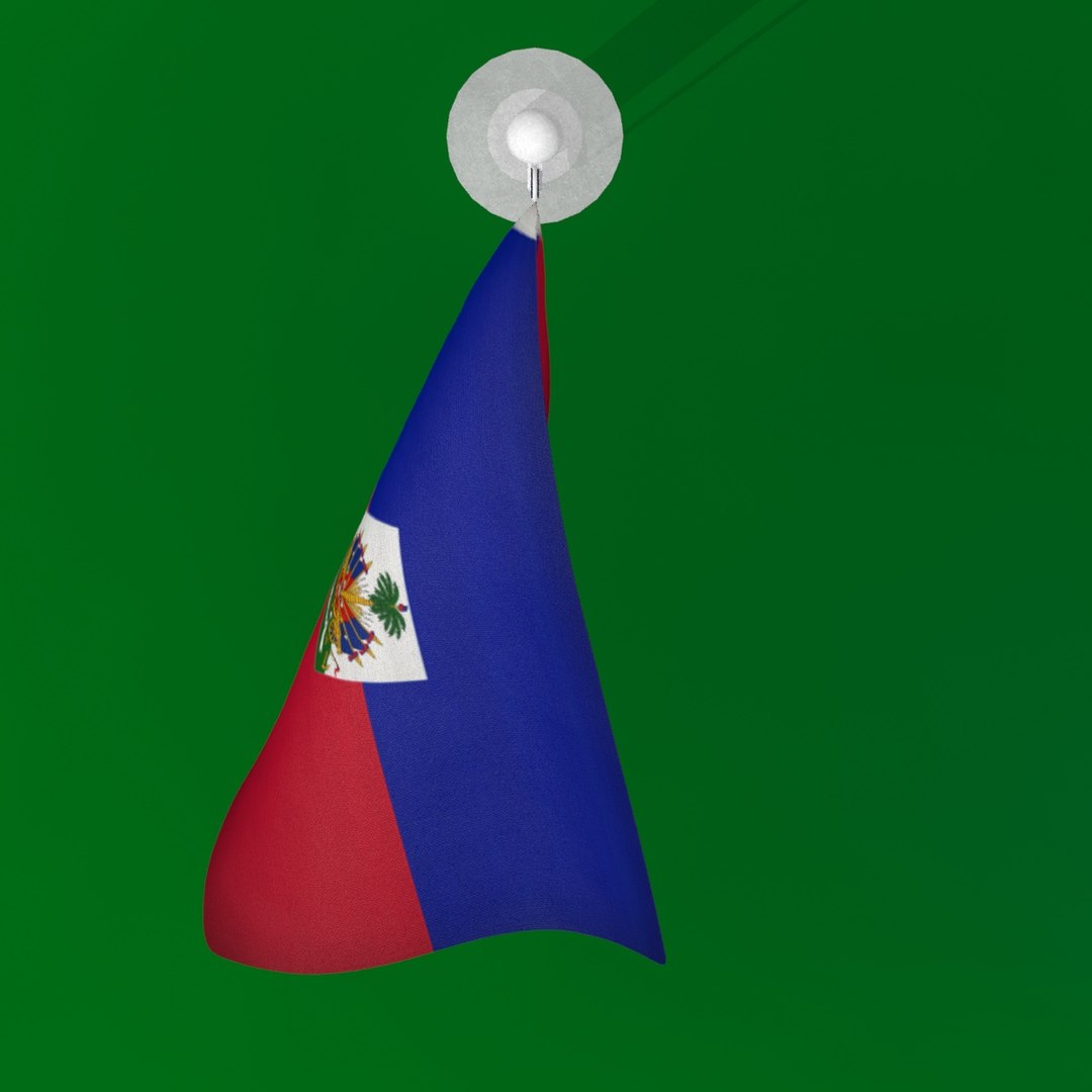 3d Model Flag Haiti - Loop