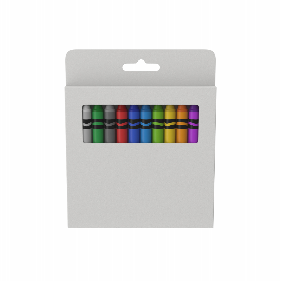 Crayons Box 3D Model - TurboSquid 2178354