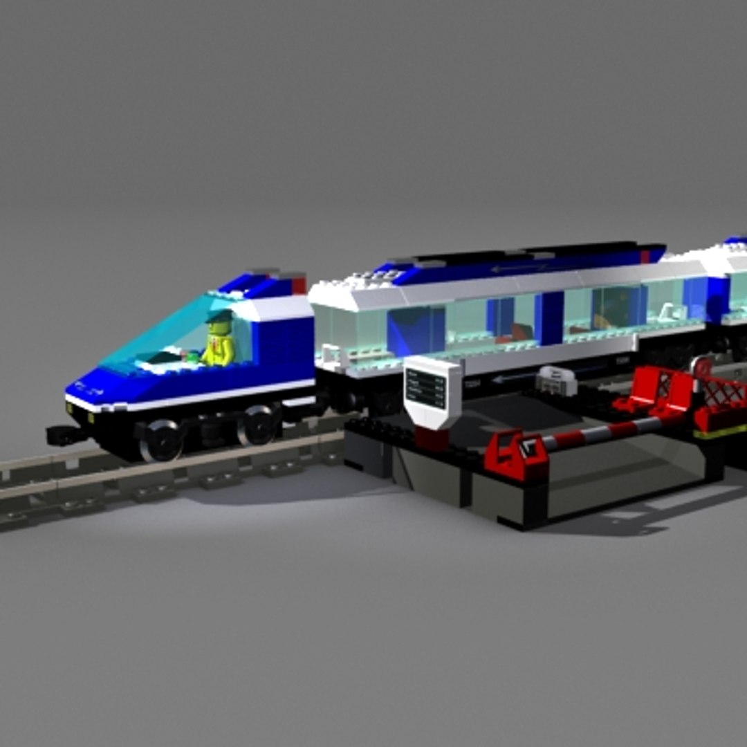 Lego Train 3d Model