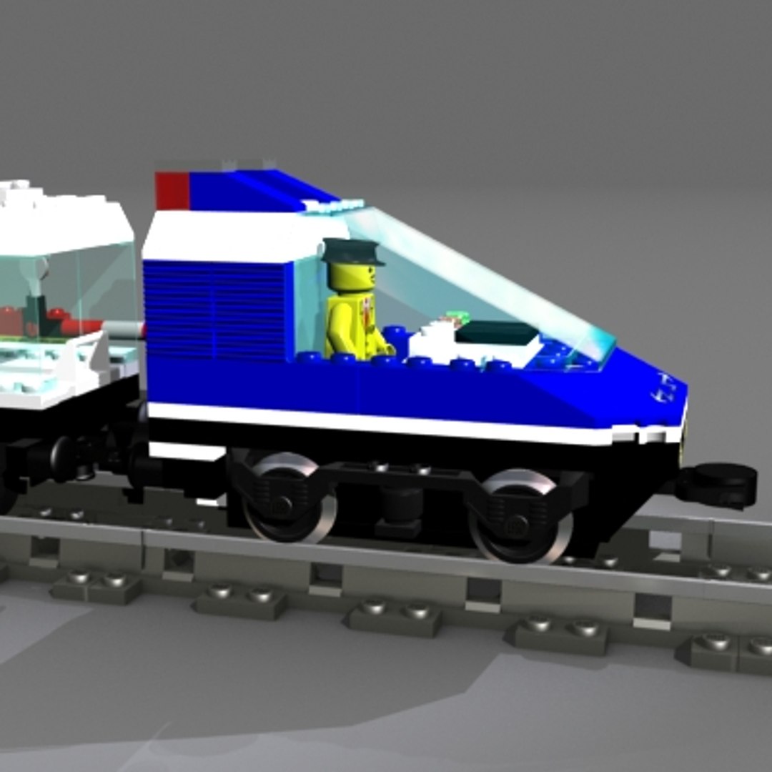 Lego Train 3d Model