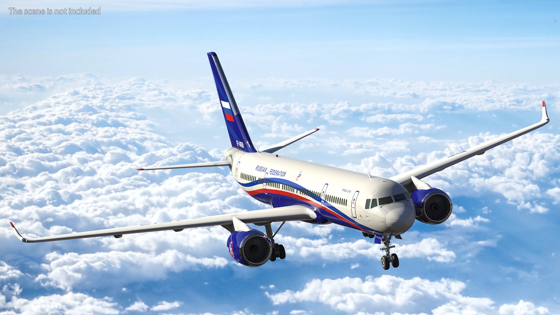 3D Tupolev Tu-214 Jet Airliner - TurboSquid 1951599