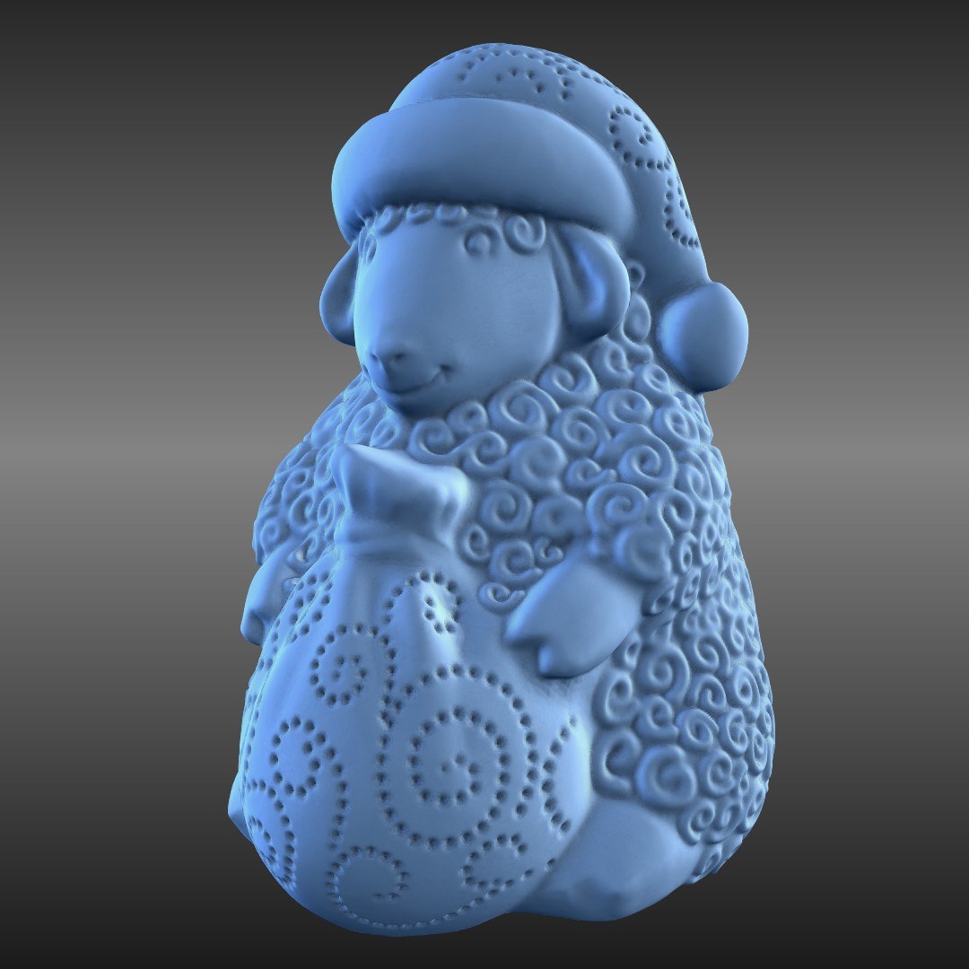 Blender Sheep New Year Character