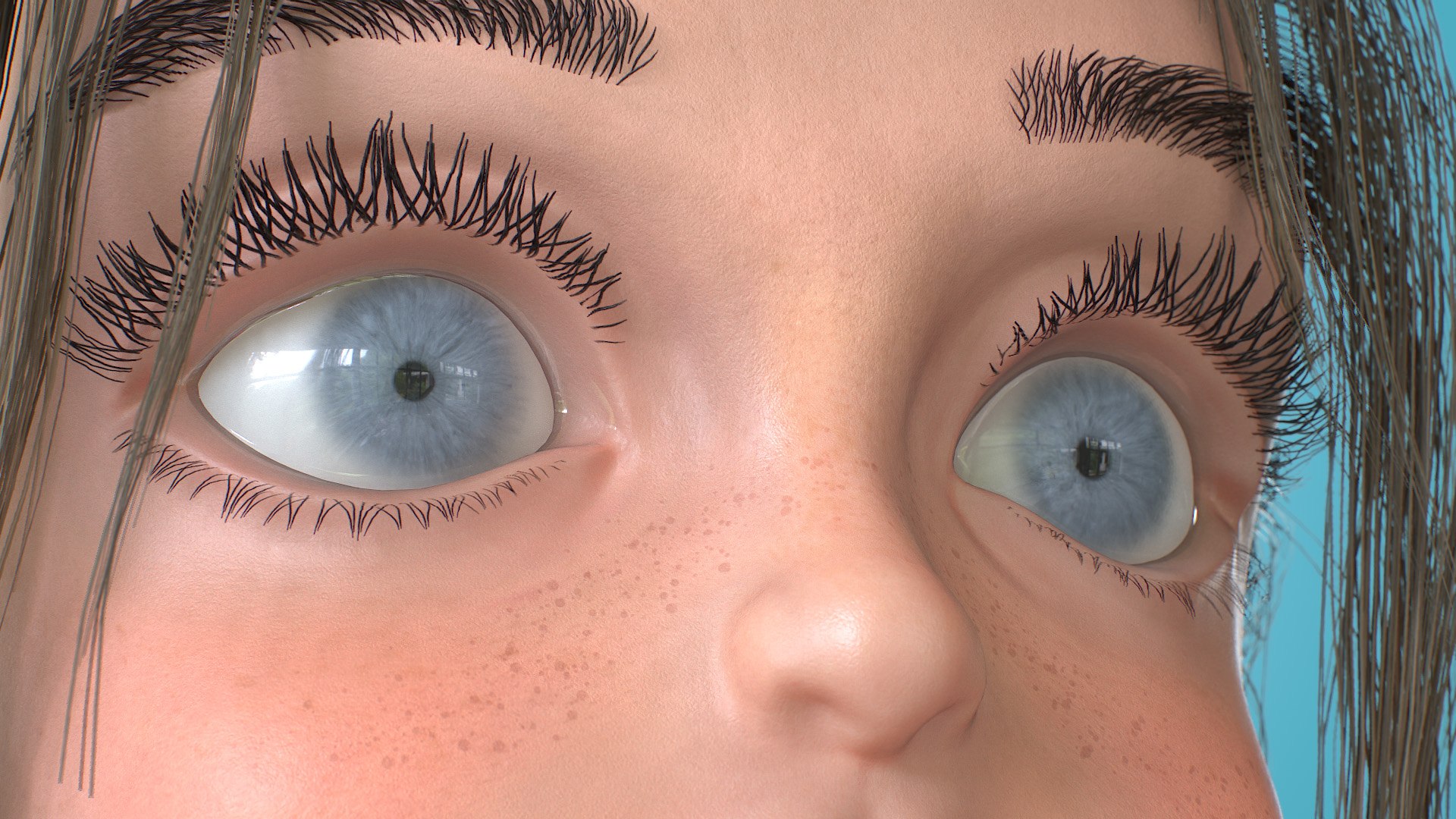 Cartoon Girl - Sleep 3D Model - TurboSquid 1939860