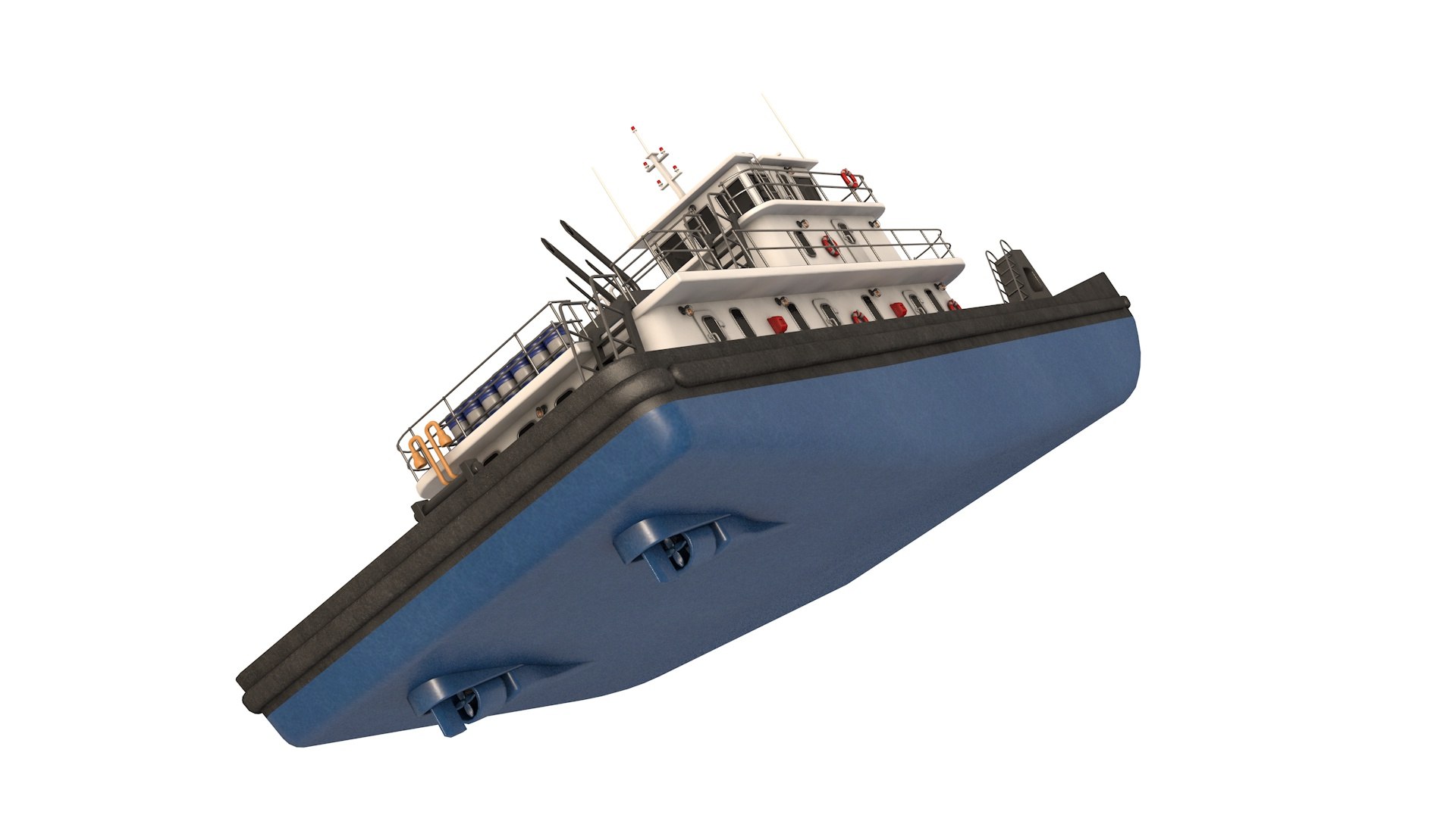 Push Boat Ship 3D - TurboSquid 2006530