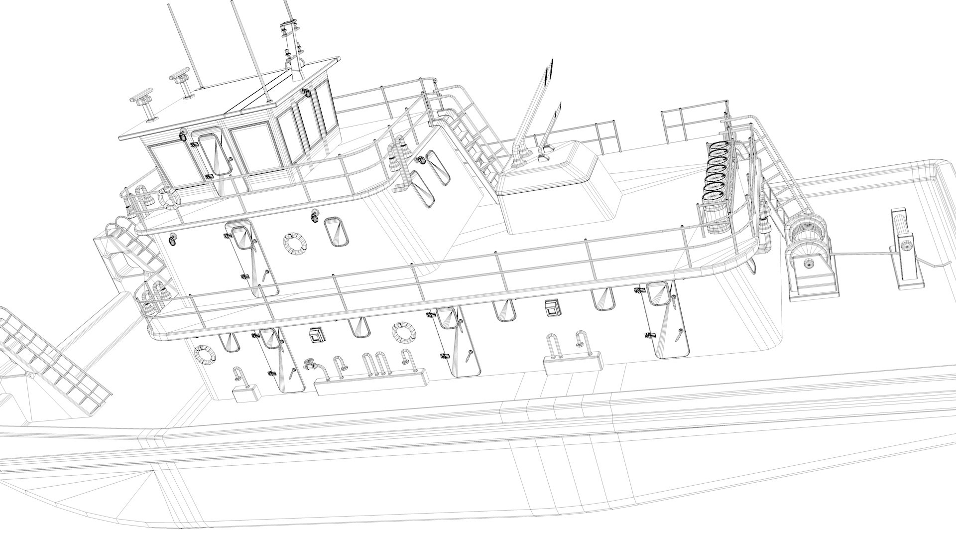 Push Boat Ship 3D - TurboSquid 2006530