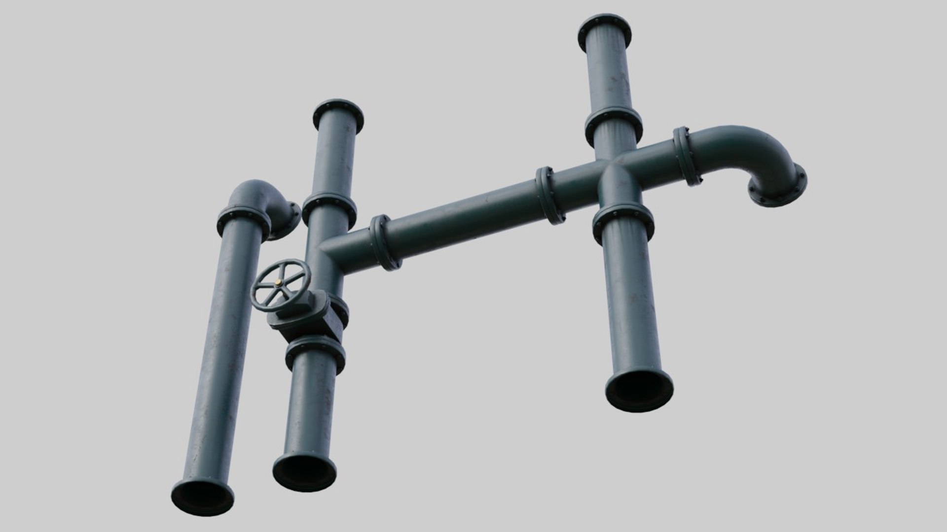 3D industrial pipes 1b model - TurboSquid 1234461