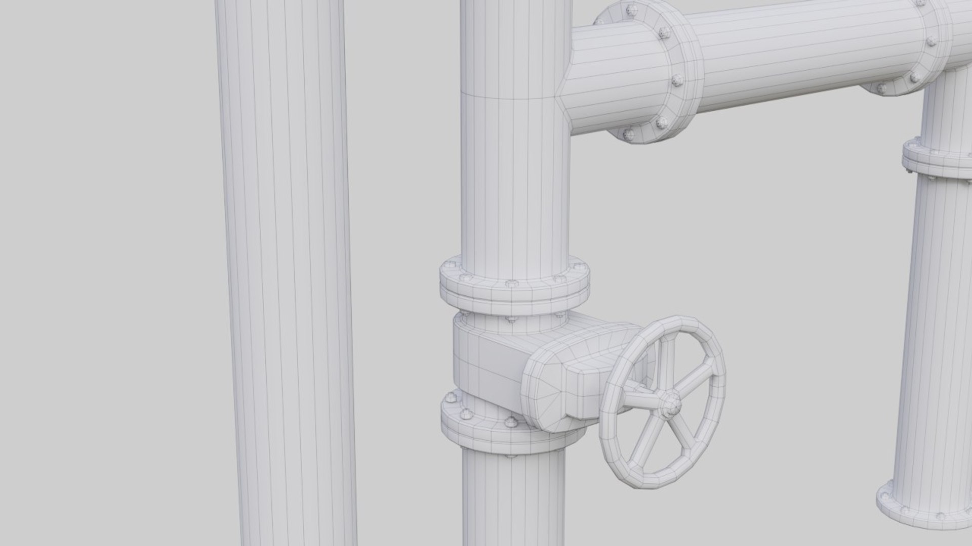 3D industrial pipes 1b model - TurboSquid 1234461