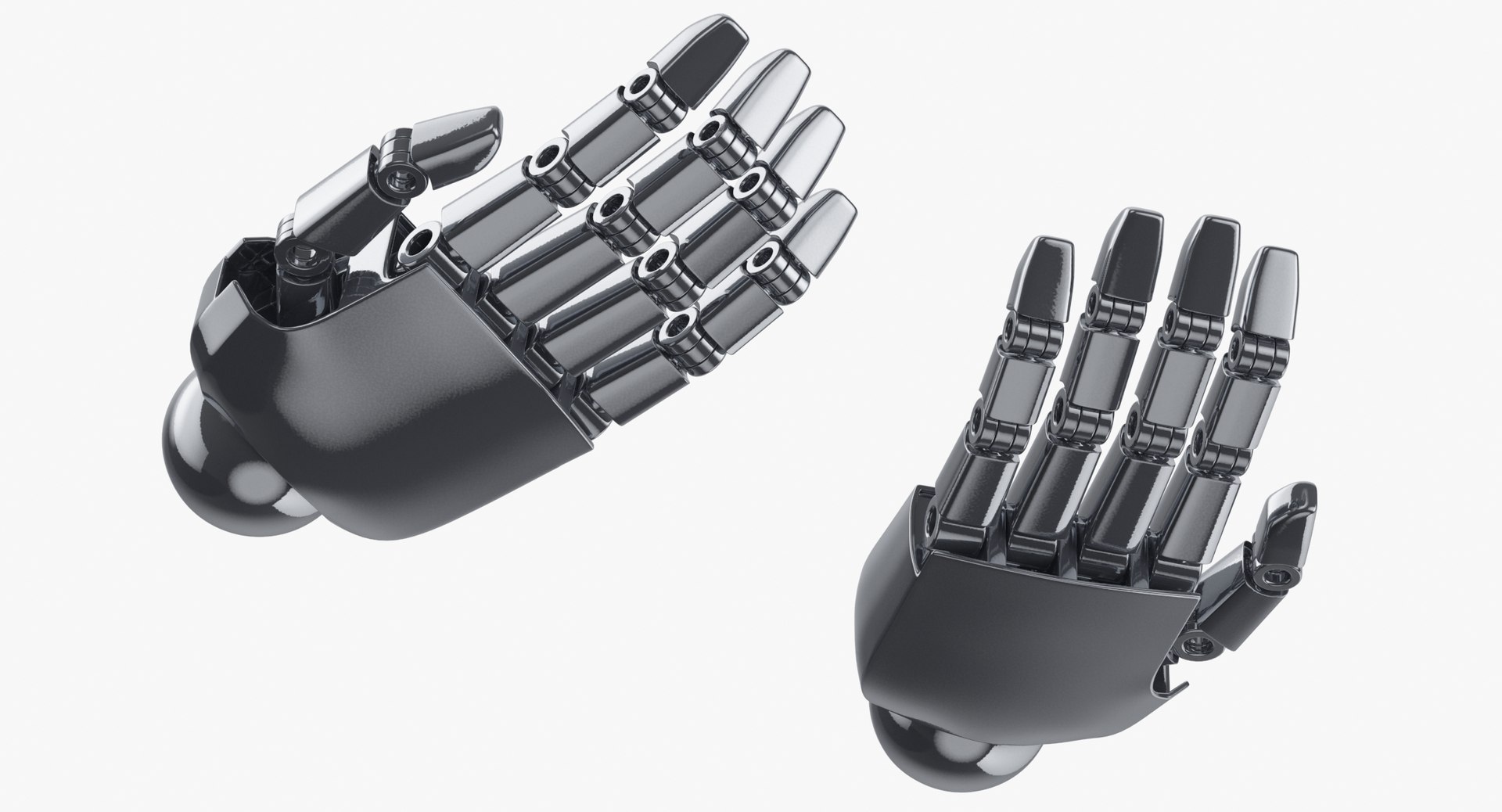 Robot Hands 01 Natural Model - TurboSquid 1445696