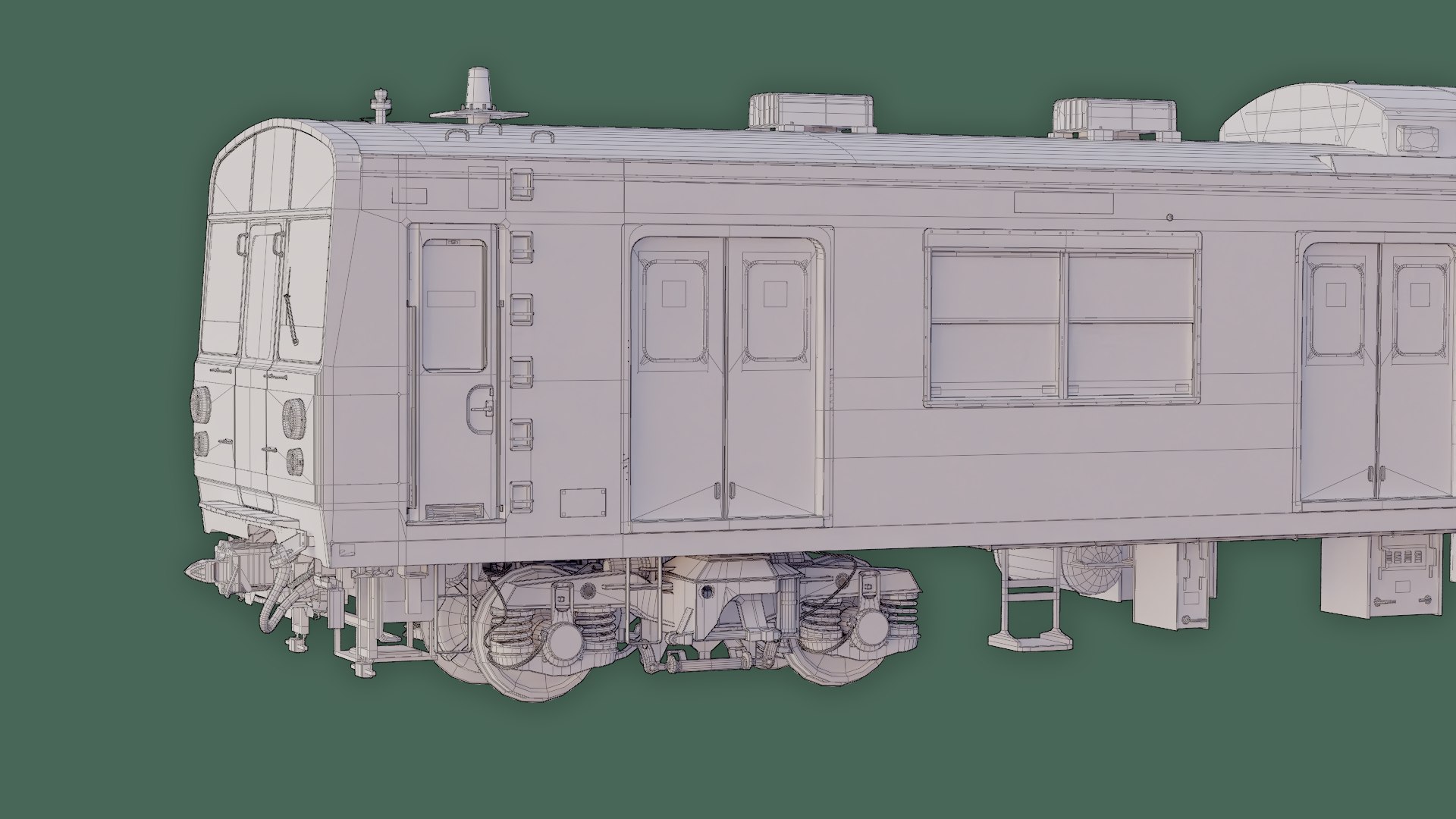Realistic Rigged Train Japanese Locomotive Detailed Interior Exterior ...