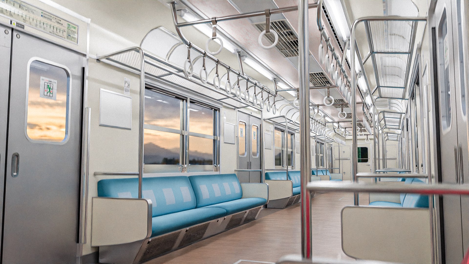 Realistic Rigged Train Japanese Locomotive Detailed Interior Exterior ...