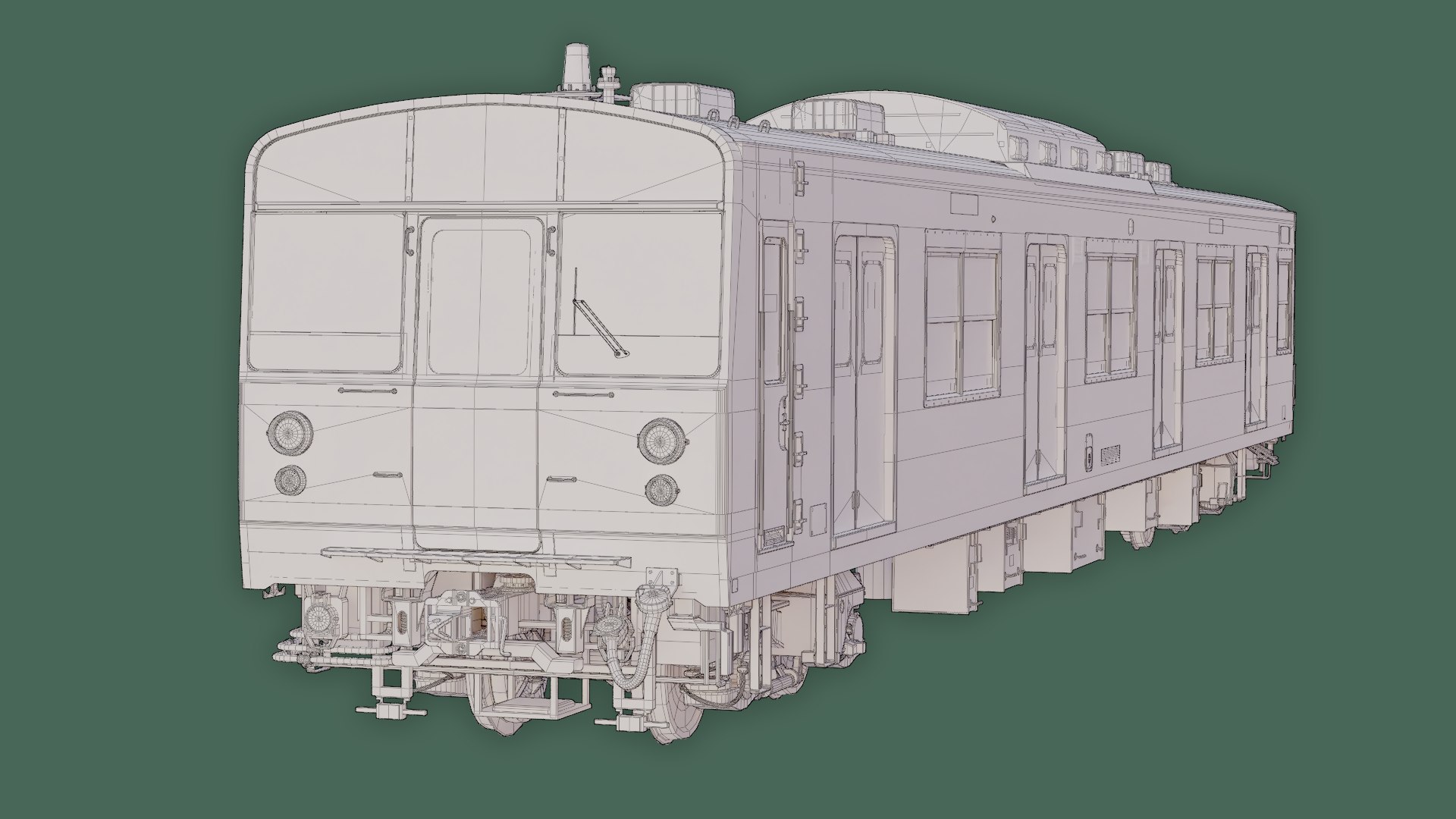 Realistic Rigged Train Japanese Locomotive Detailed Interior Exterior ...