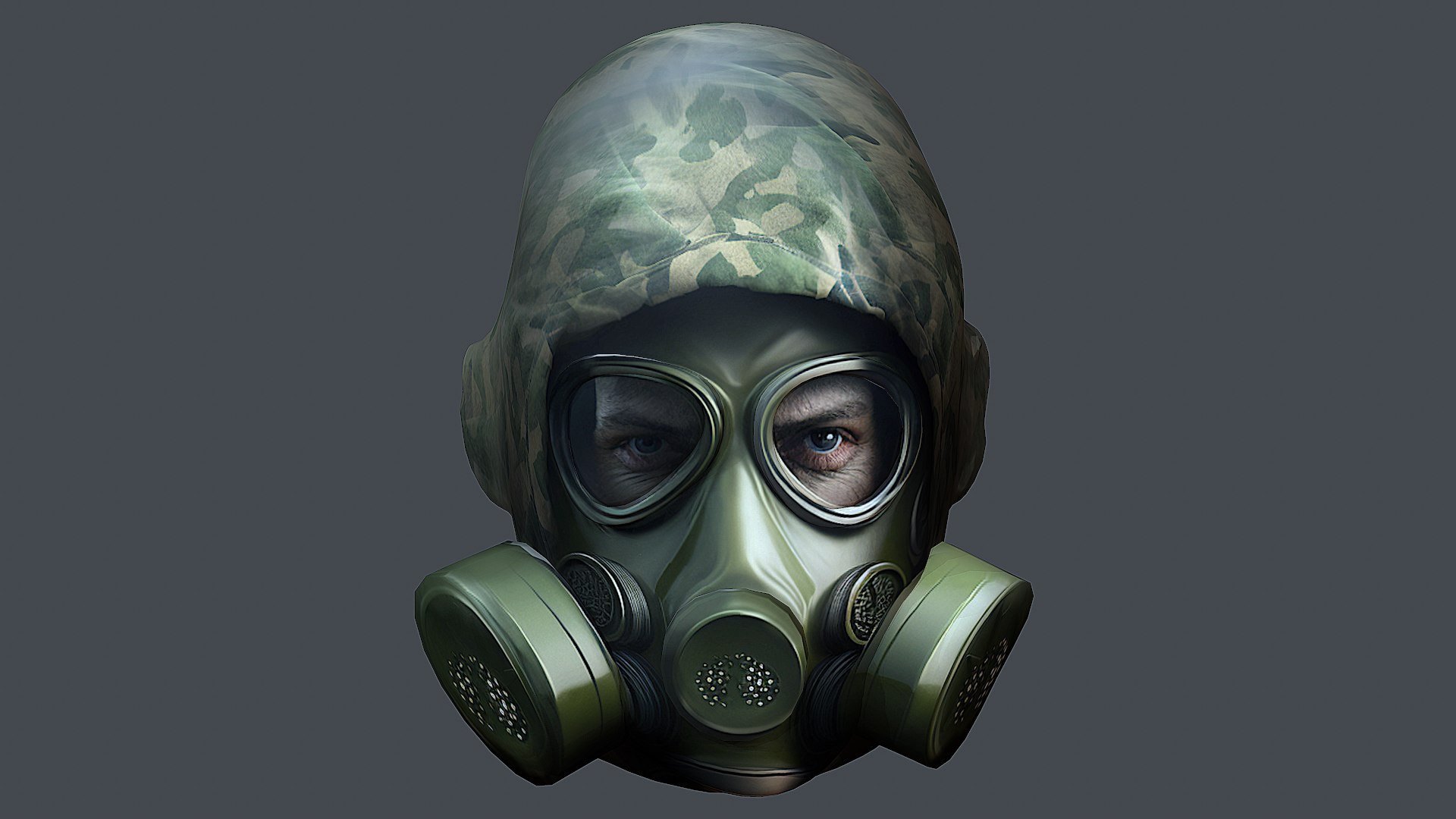 3D Model Gas Mask Protection Futuristic Isolated Equipment - TurboSquid ...