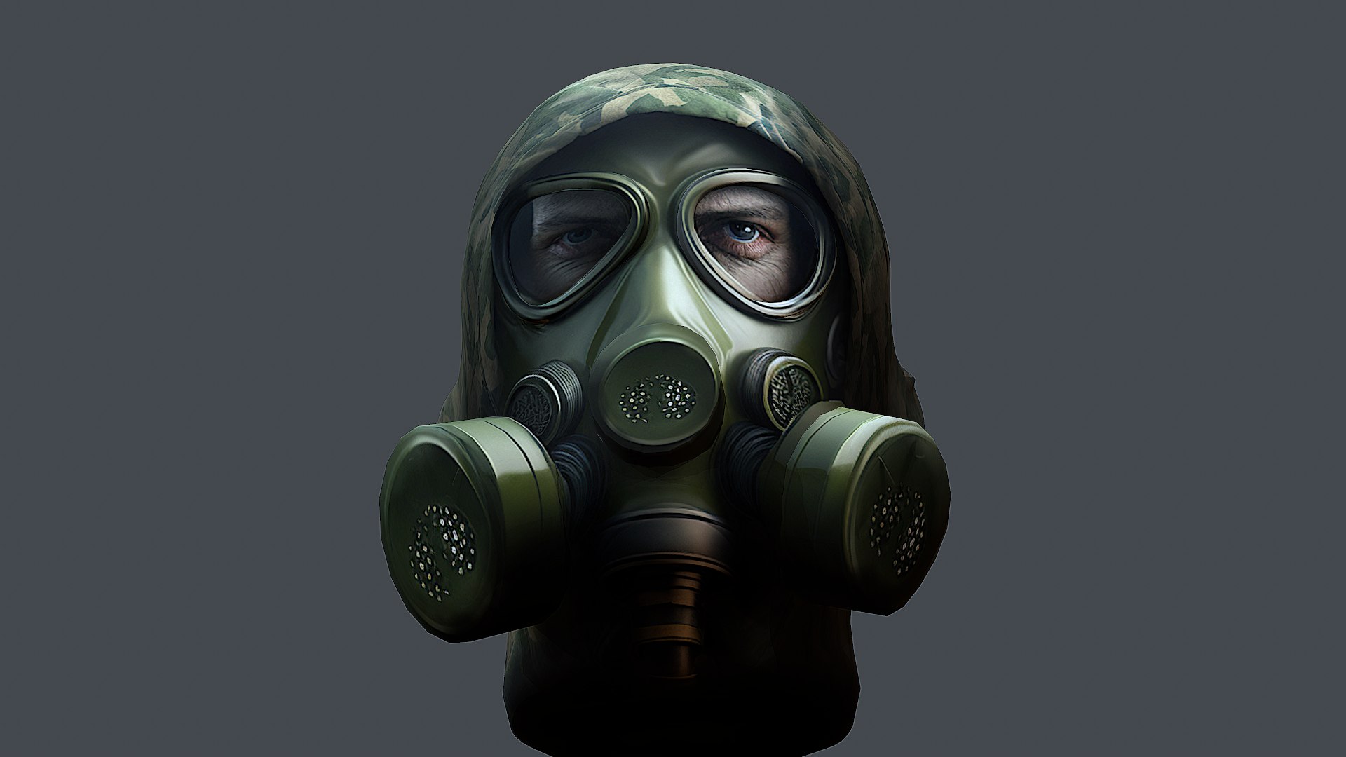 3D Model Gas Mask Protection Futuristic Isolated Equipment - TurboSquid ...