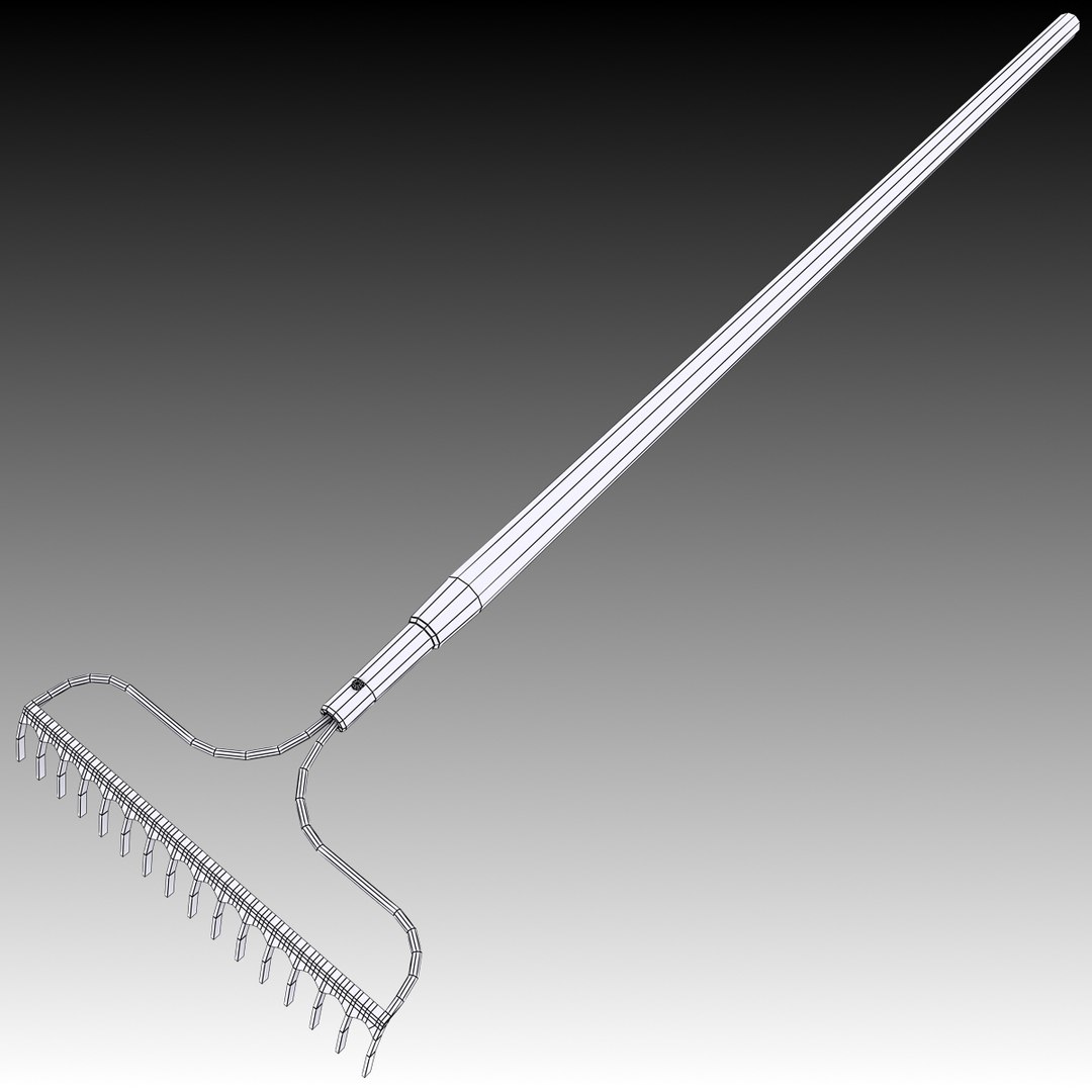 Garden Rake 3D Model - TurboSquid 1302008