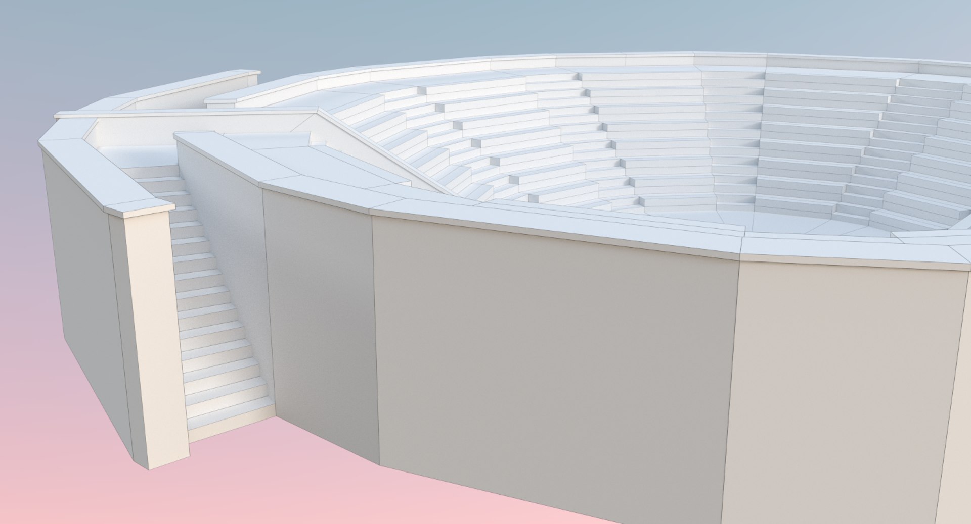 3D Ancient Amphitheatre Model - TurboSquid 1174128