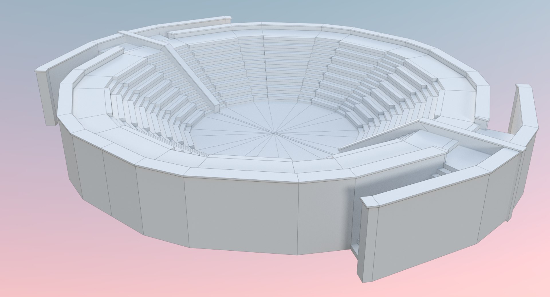 3D Ancient Amphitheatre Model - TurboSquid 1174128