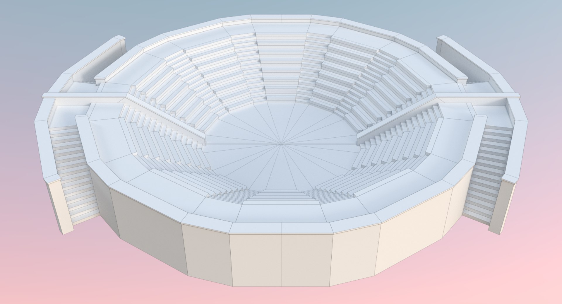 3D Ancient Amphitheatre Model - TurboSquid 1174128
