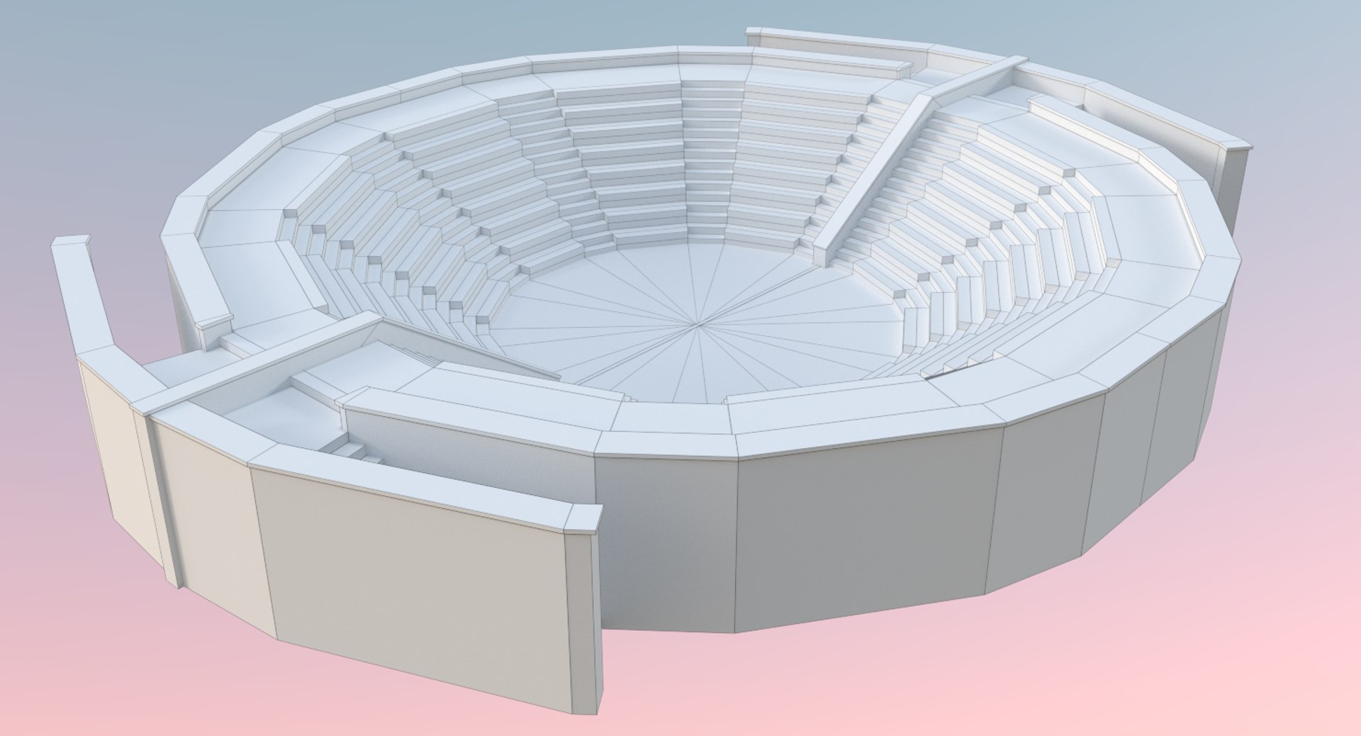 3D Ancient Amphitheatre Model - TurboSquid 1174128