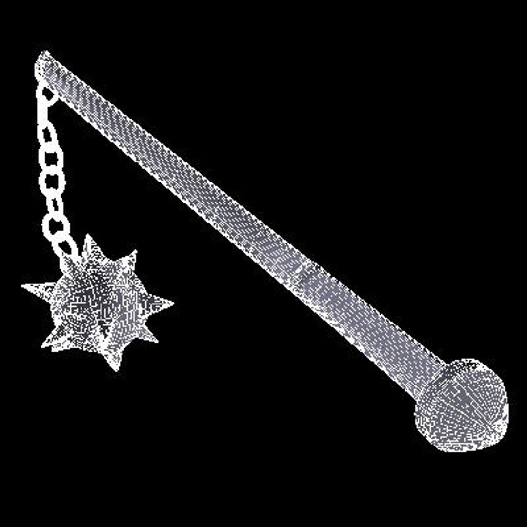 medieval flail 3d model