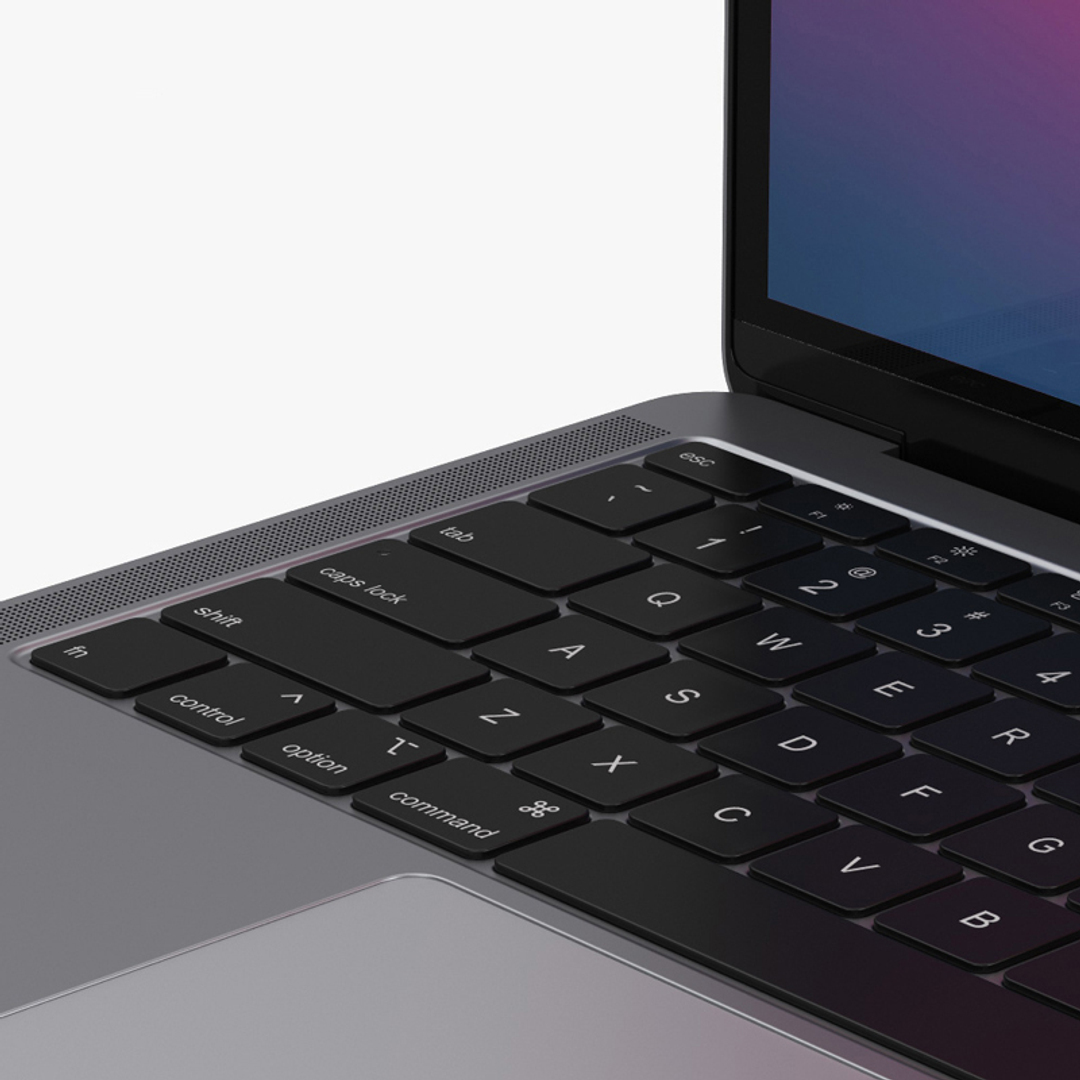 Apple MacBook Air 2020 M1 cinza espacial Modelo 3D - TurboSquid 1676710