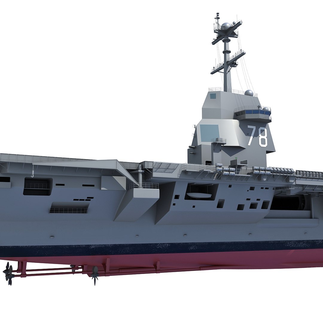 uss gerald r f 3d model