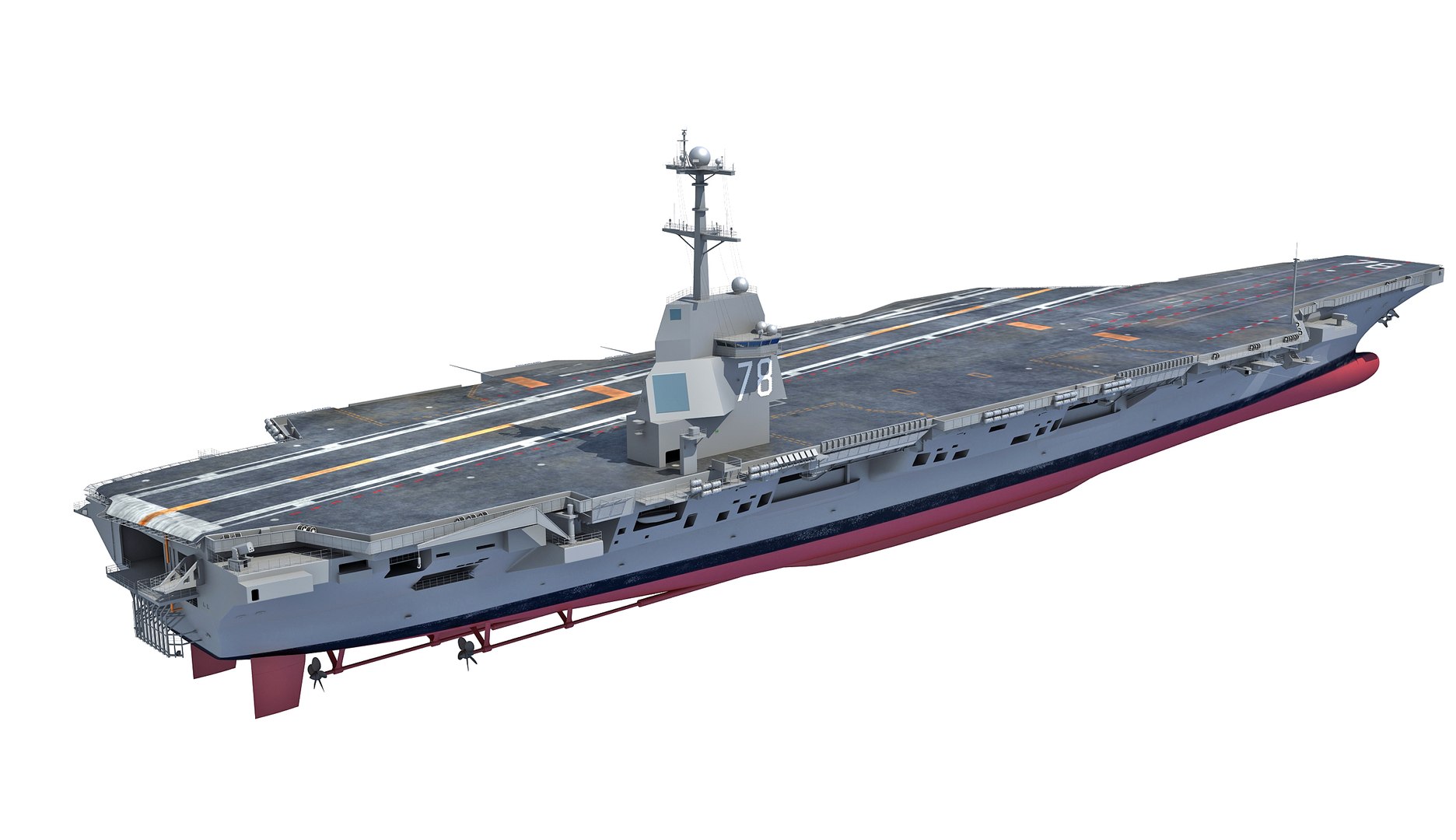 Uss Gerald R F 3d Model