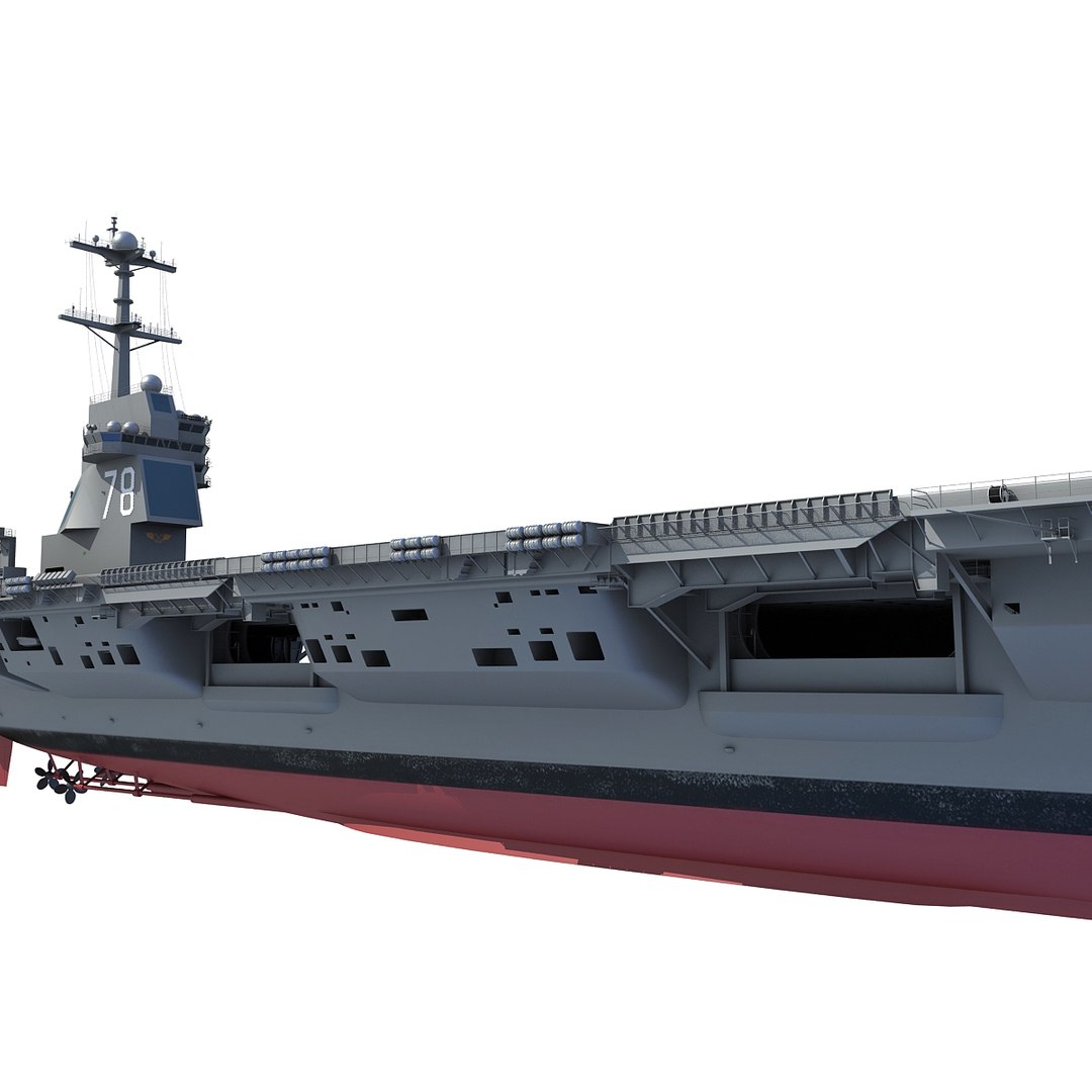 uss gerald r f 3d model