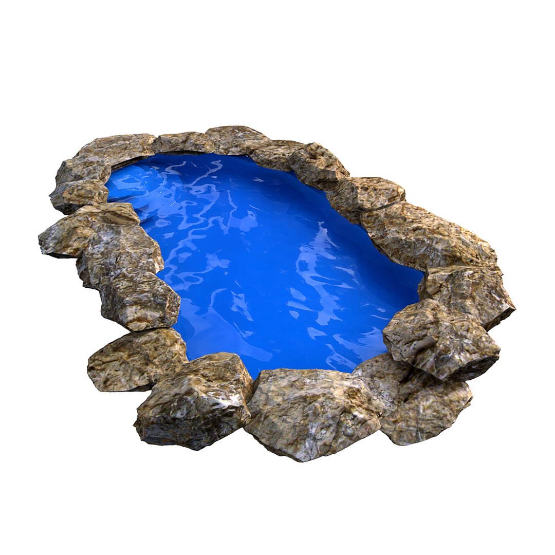 3ds Max Lagoon Pool
