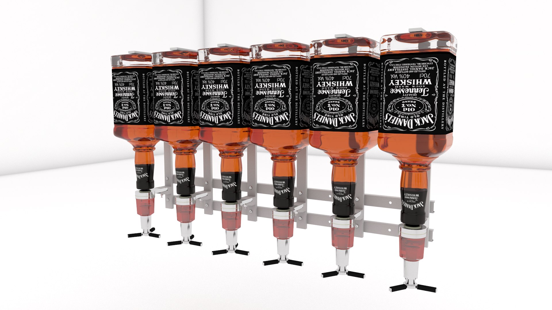 3D model liquor dispenser bottles - TurboSquid 1313829