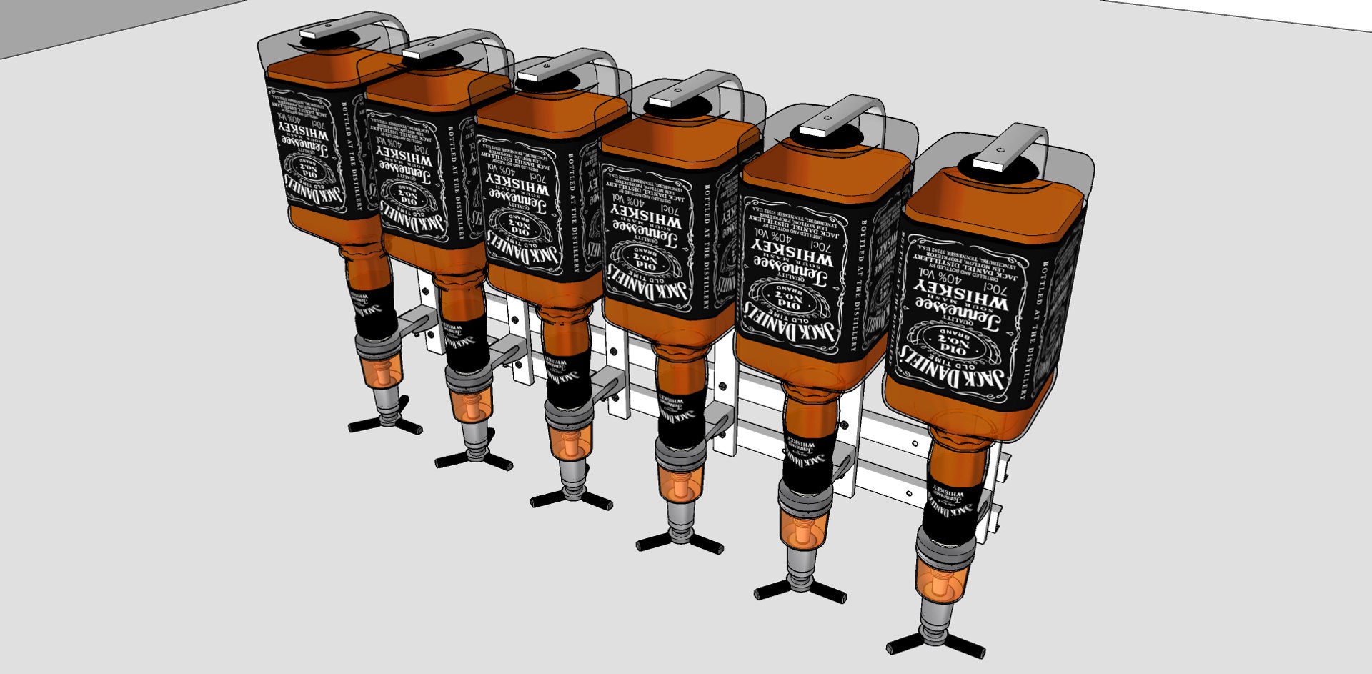 3D model liquor dispenser bottles - TurboSquid 1313829