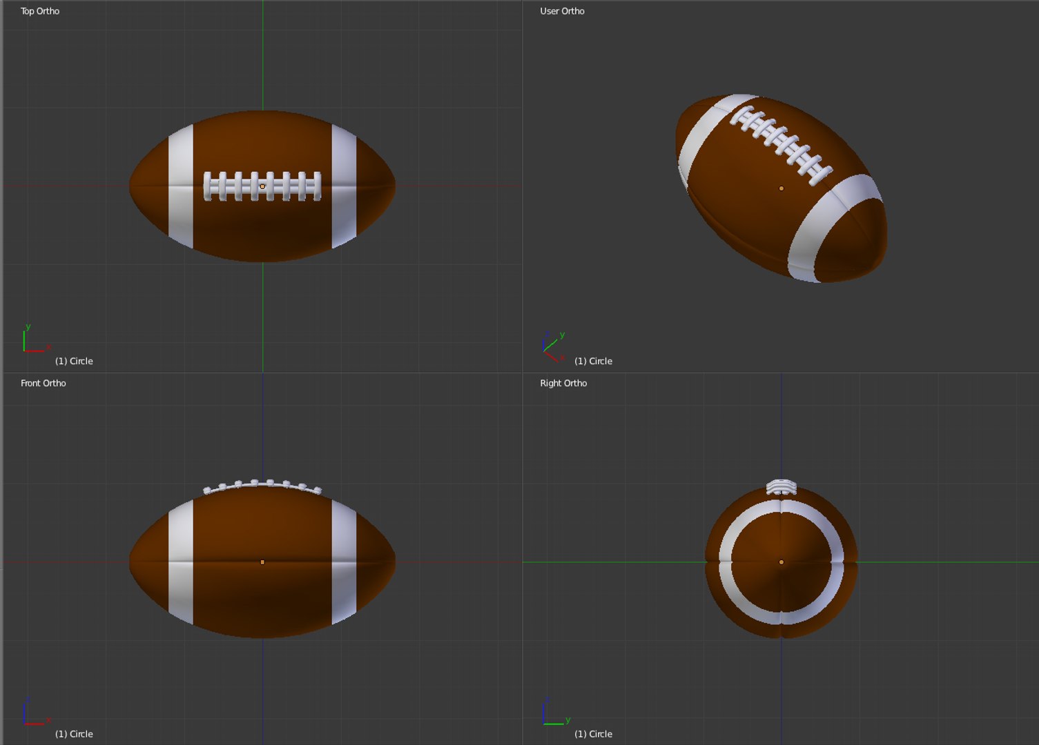 Football 3d Obj