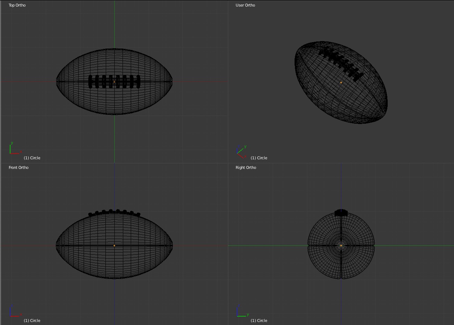 Football 3d Obj