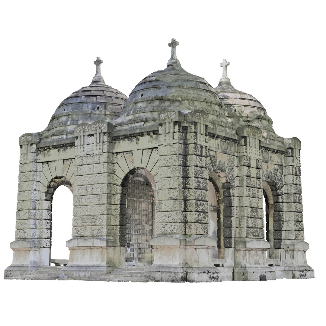 3D Cemetery Mausoleum Model - TurboSquid 1617919