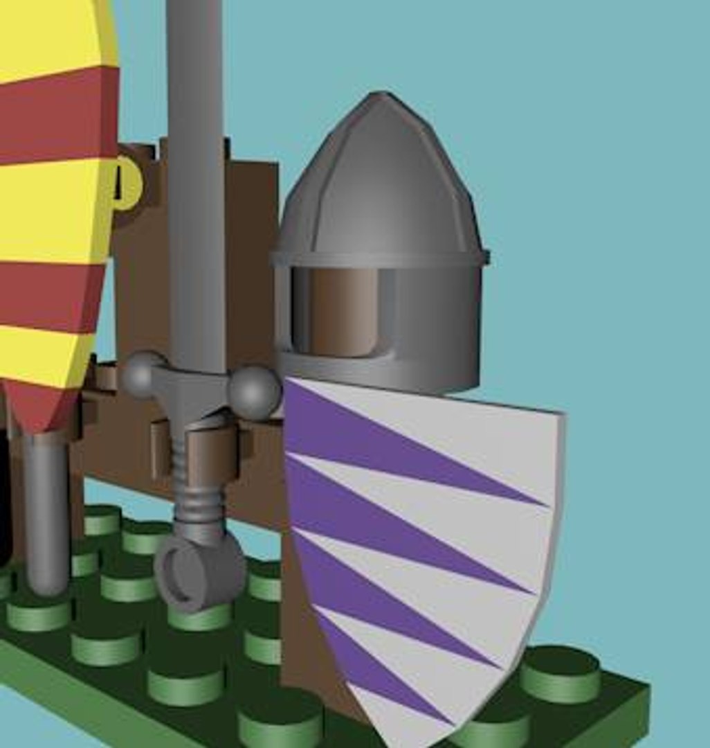 3d Model Lego Weapon Rack