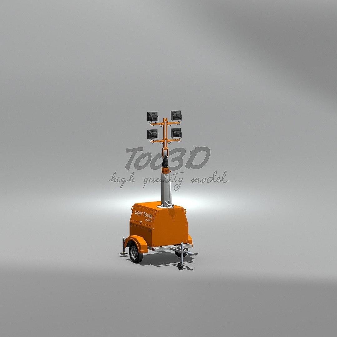 Light Tower 3d Model