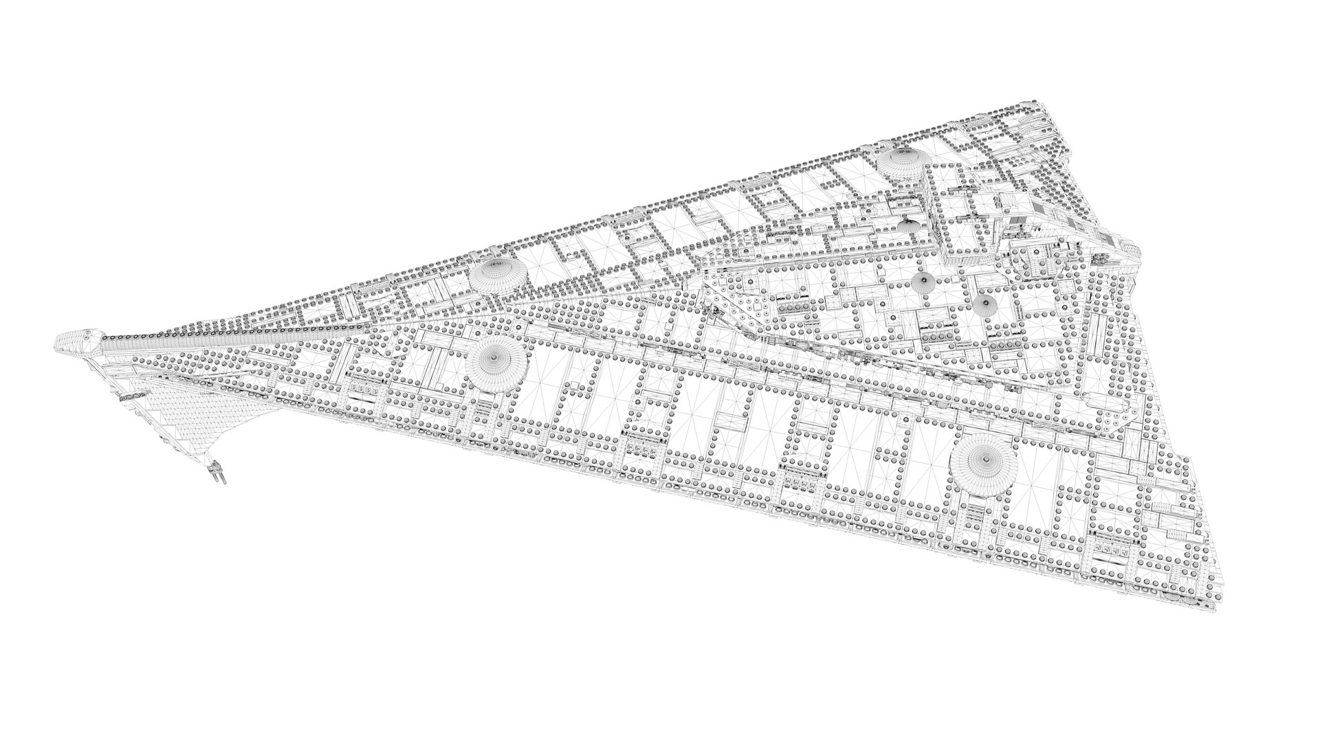 LEGO STAR WARS Eclipse - Class Star Dreadnought 3D Model 3D Model ...