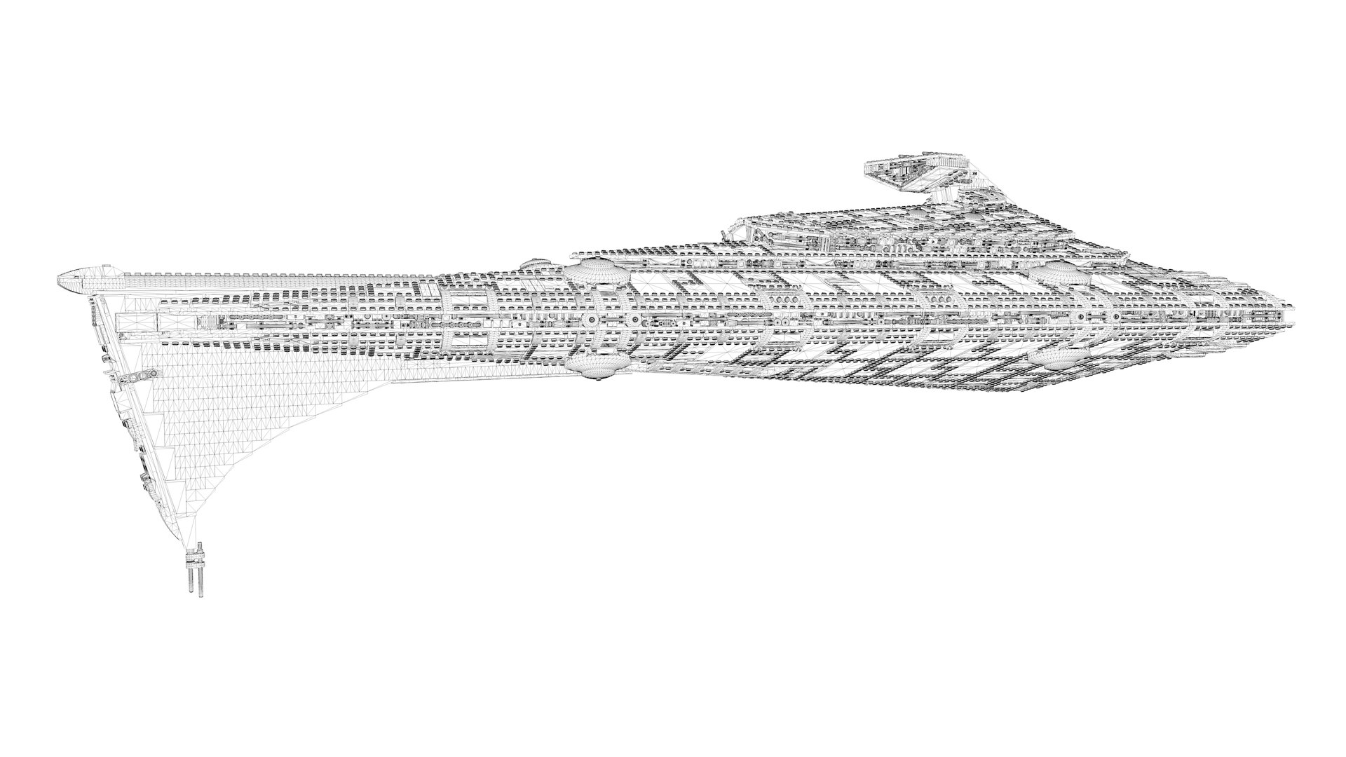 LEGO STAR WARS Eclipse - Class Star Dreadnought 3D Model 3D Model ...