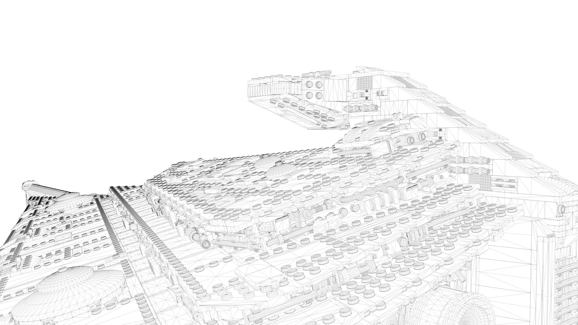 LEGO STAR WARS Eclipse - Class Star Dreadnought 3D Model 3D Model ...