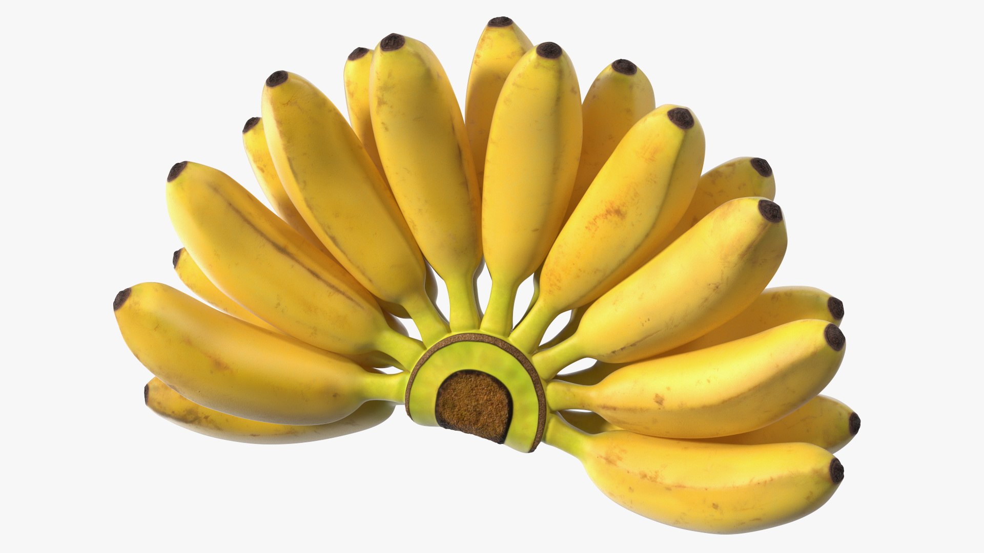 Old Ripe Banana Bunch model - TurboSquid 1806922