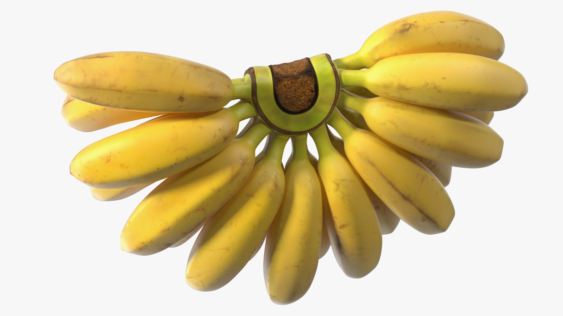Old Ripe Banana Bunch model - TurboSquid 1806922
