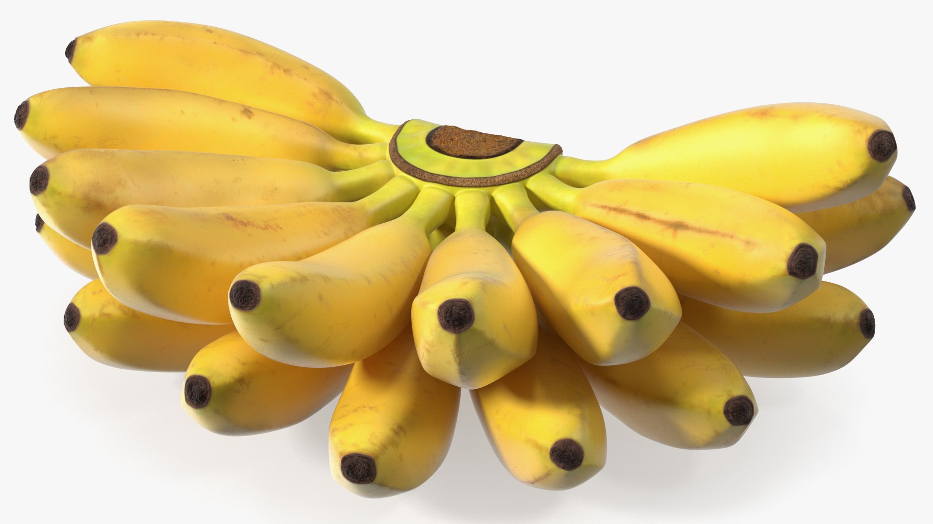 Old Ripe Banana Bunch model - TurboSquid 1806922