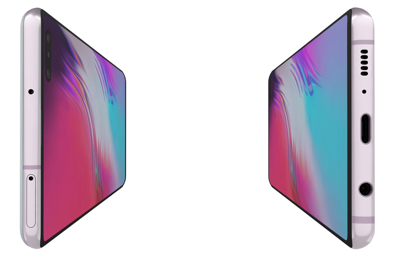 Samsung Galaxy S10 5G Crown Silver Low Poly 3D - TurboSquid 2478947