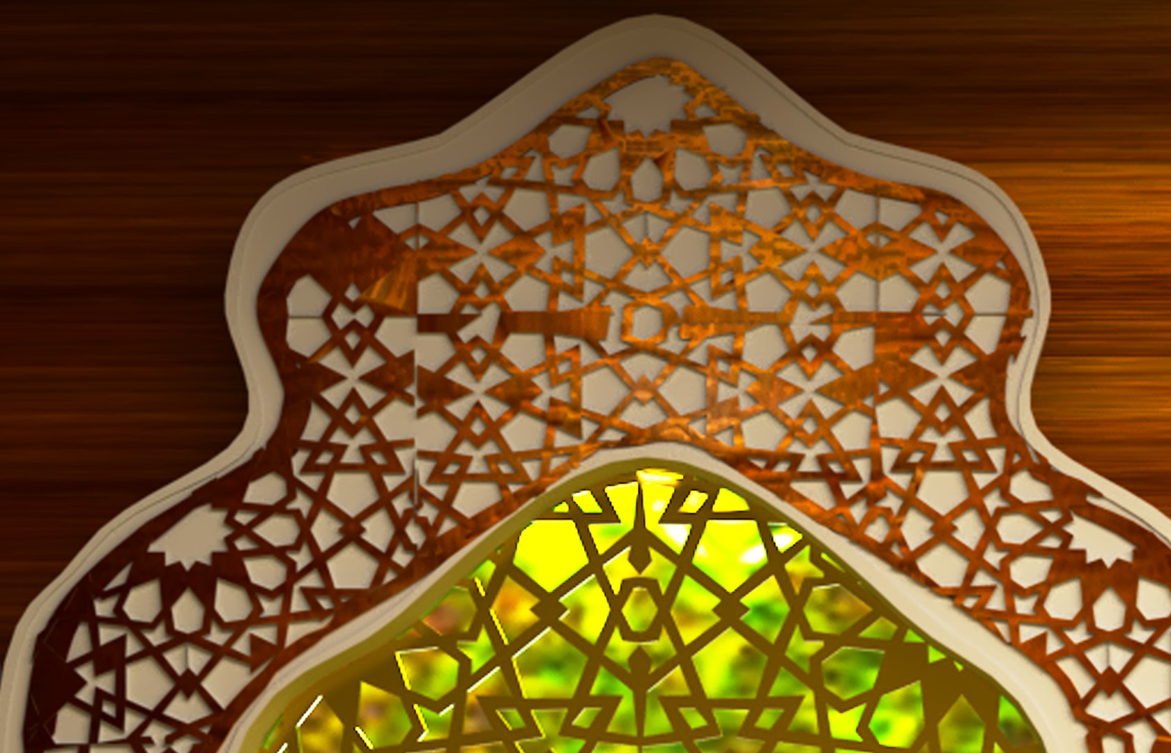 3D Islamic Arches Windows With Geometry Metal Work - TurboSquid 2178698