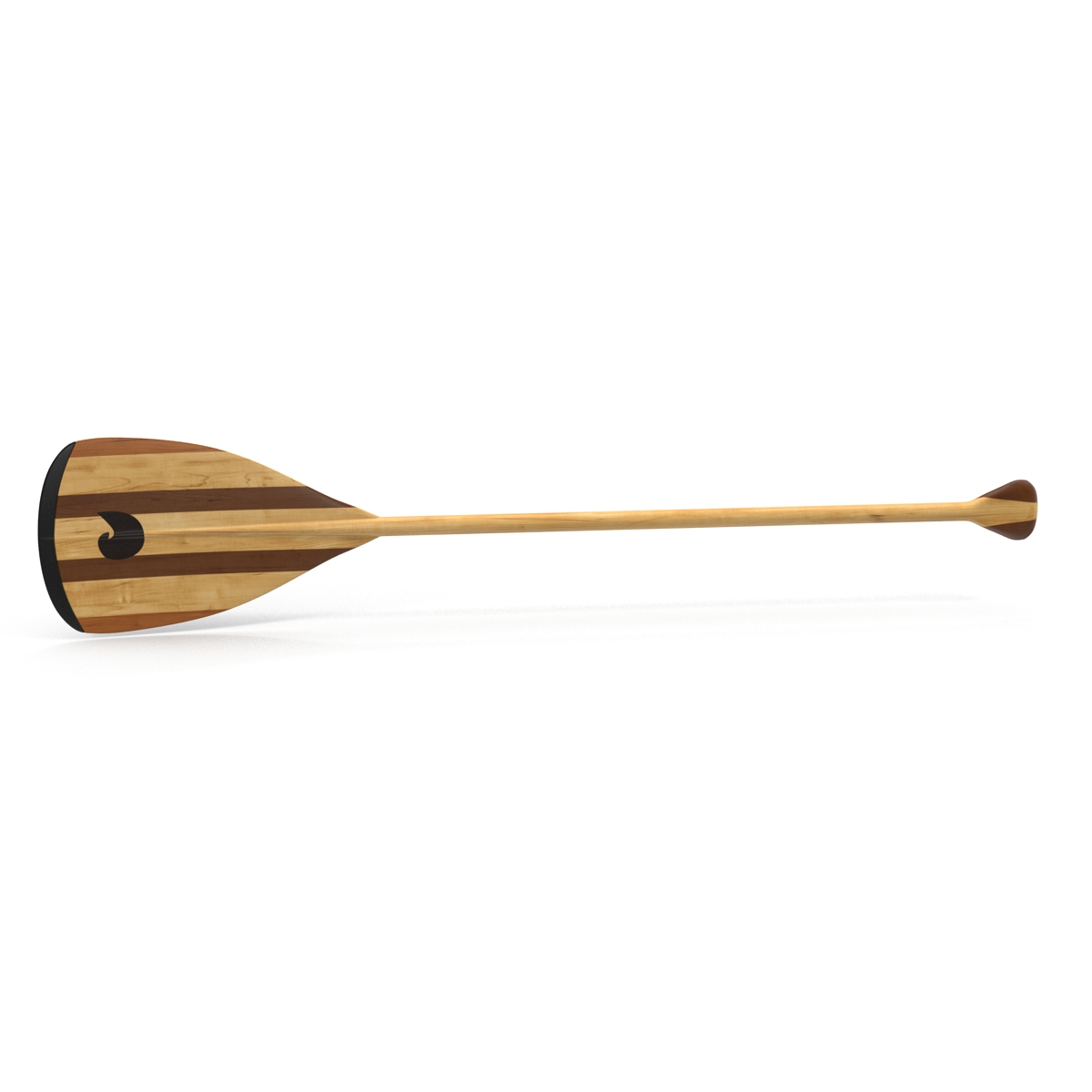 canoe paddle 2 modeled 3d max