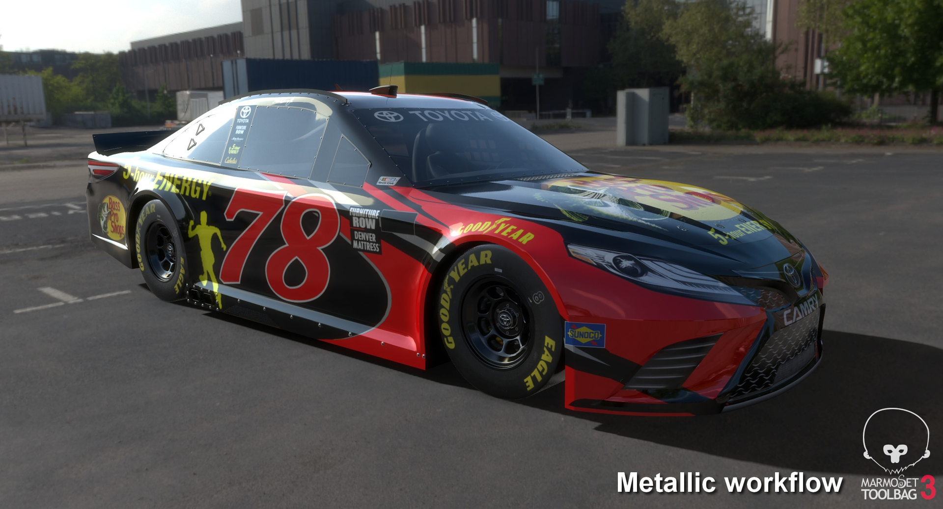 3D nascar race car furniture model - TurboSquid 1327488