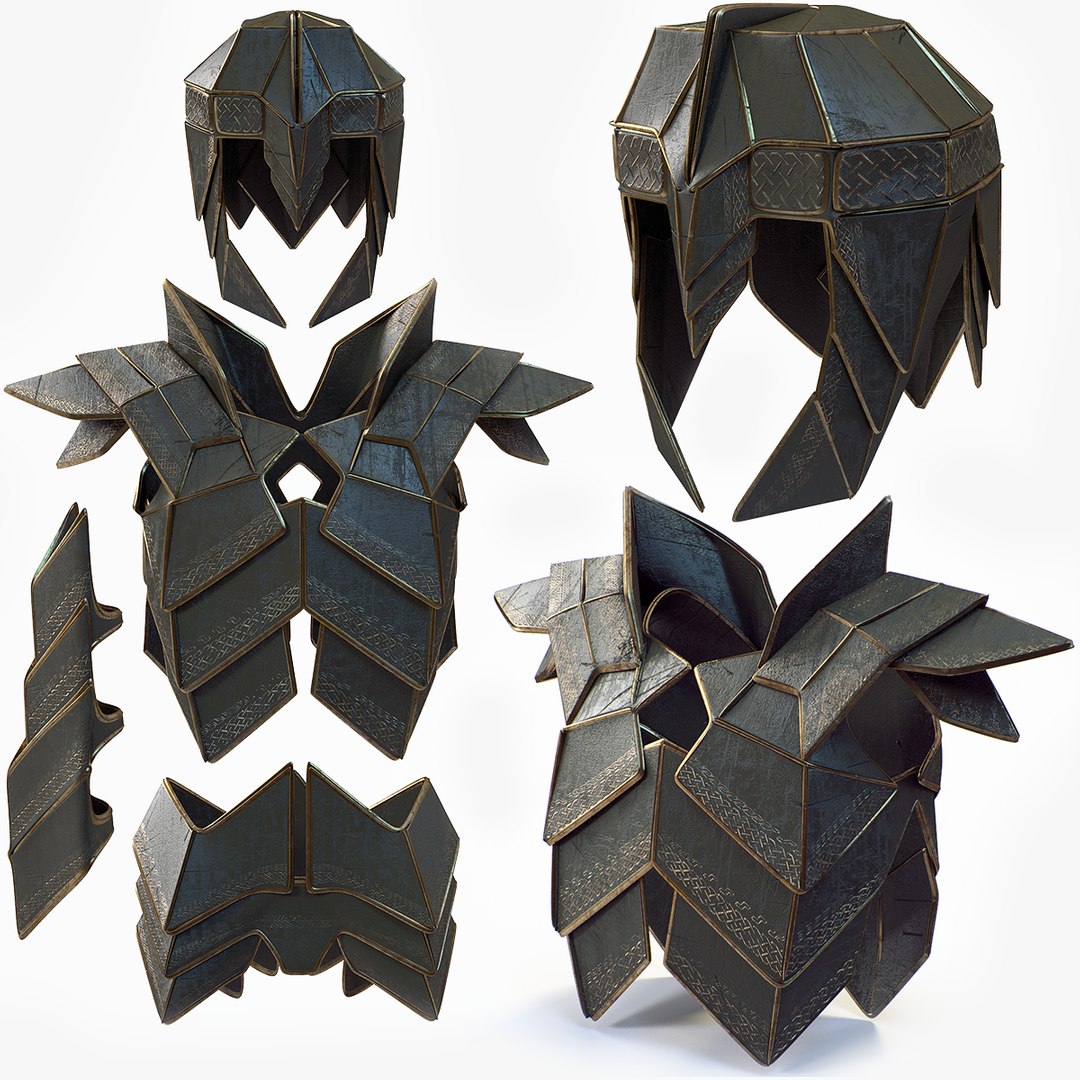 Medieval Sharp Plated Armor set 3D 모델 - TurboSquid 1969051