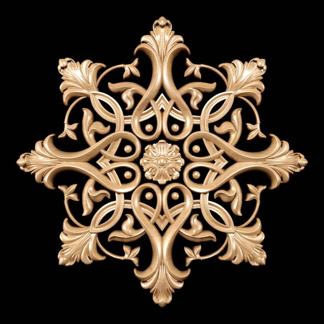 3D classic style carving model - TurboSquid 1557219